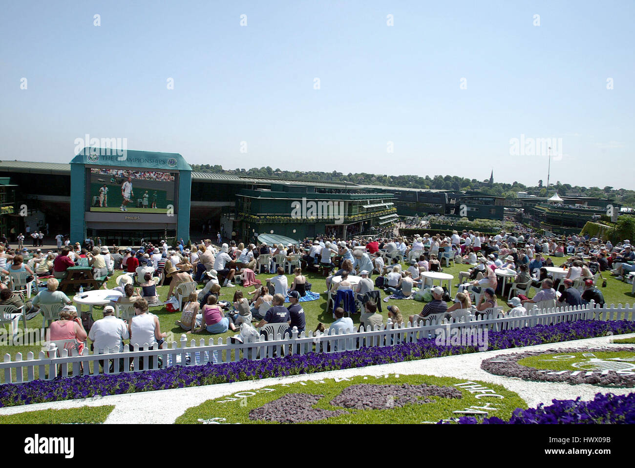 AORANGI TERRACE (HENMAN HILL) WIMBLEDON CHAMPIONSHIPS 2003 WIMBLEDON ...