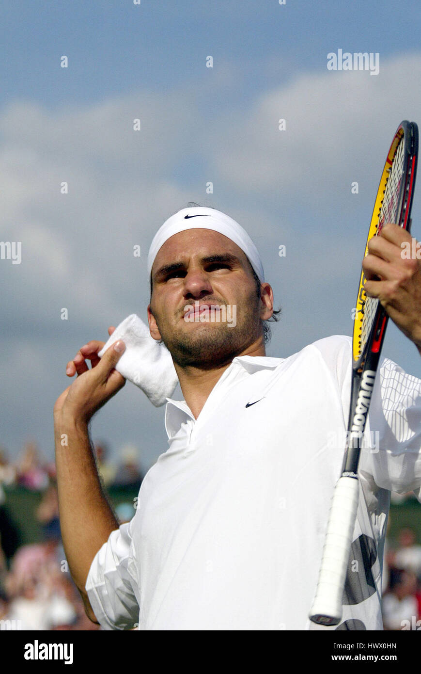 ROGER FEDERER SOUTH AFRICA WIMBLEDON LONDON ENGLAND 23 June 2003 Stock ...