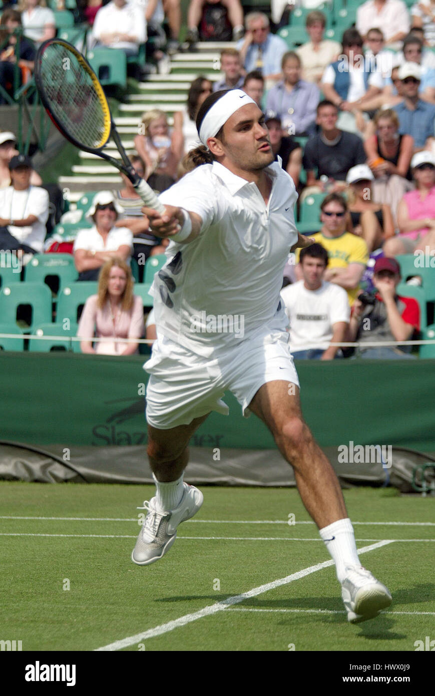 ROGER FEDERER SOUTH AFRICA WIMBLEDON LONDON ENGLAND 23 June 2003 Stock ...