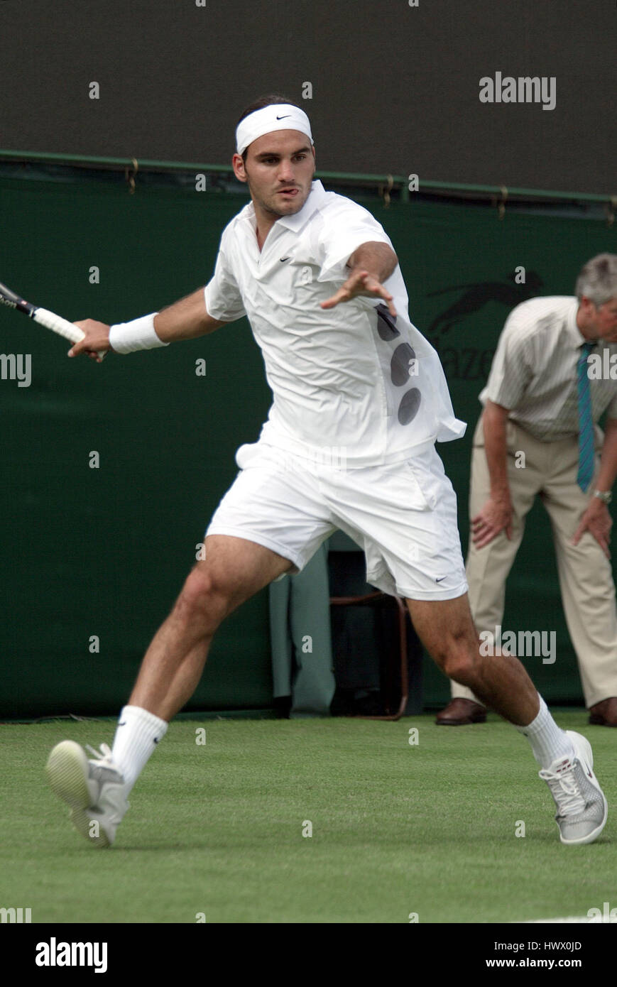 ROGER FEDERER SOUTH AFRICA WIMBLEDON LONDON ENGLAND 23 June 2003 Stock ...