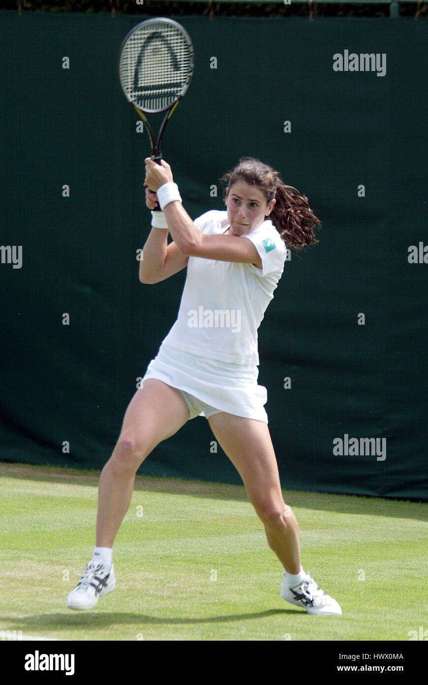 NATHALIE DECHY FRANCE WIMBLEDON LONDON ENGLAND 26 June 2003 Stock Photo ...