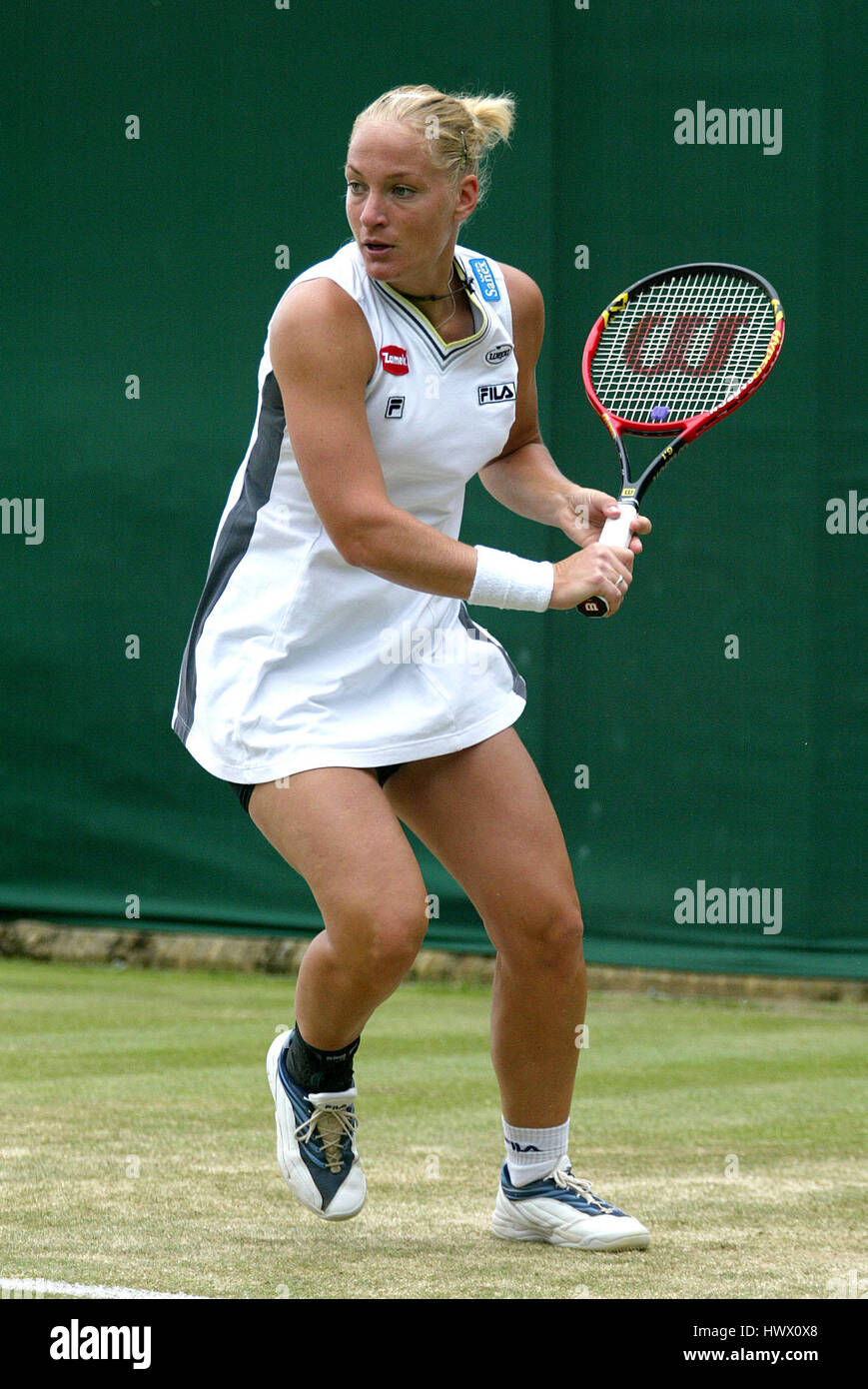 BARBARA RITTNER GERMANY WIMBLEDON WIMBLEDON LONDON 27 June 2002 Stock ...