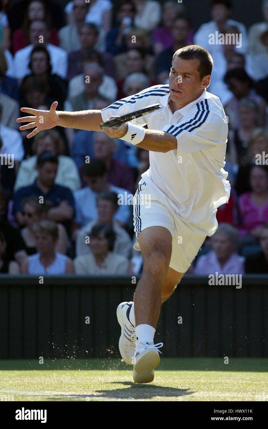 SCOTT DRAPER AUSTRALIA WIMBLEDON WIMBLEDON LONDON 27 June 2002 Stock ...