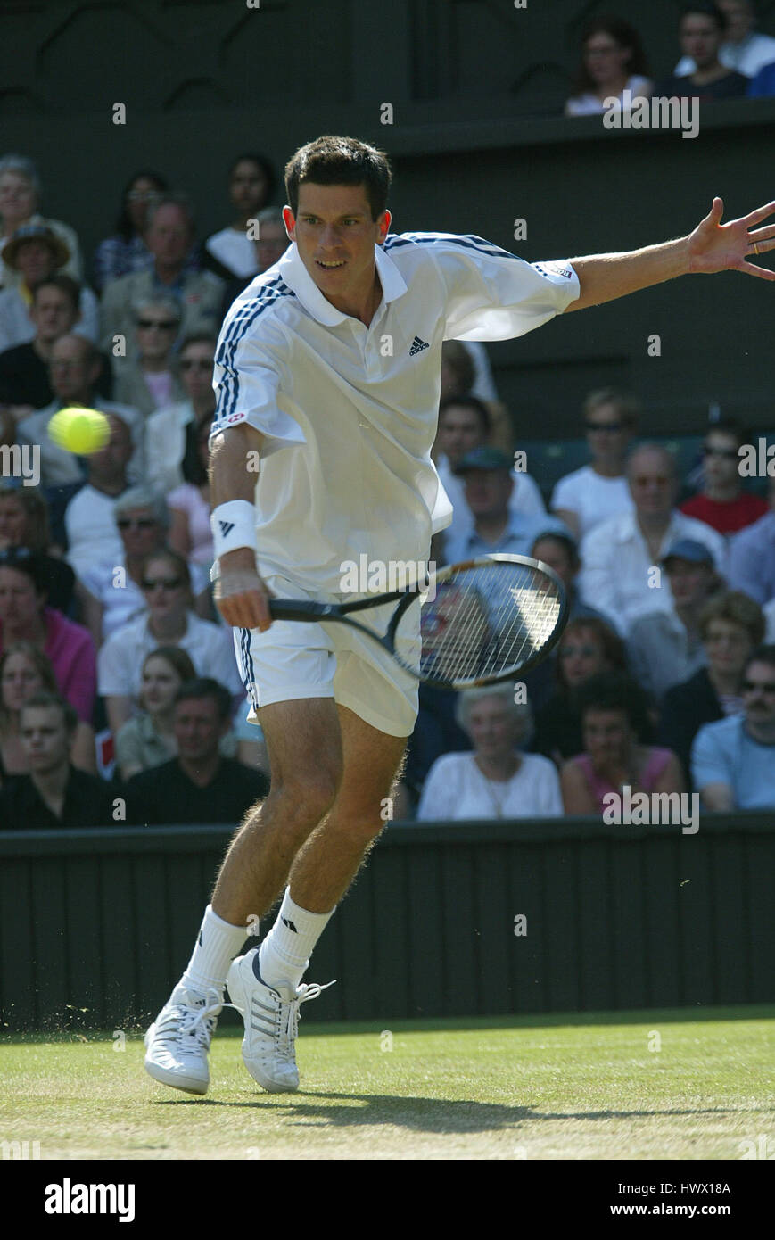 TIM HENMAN WIMBLEDON CHAMPIONSHIPS 27 June 2002 Stock Photo - Alamy