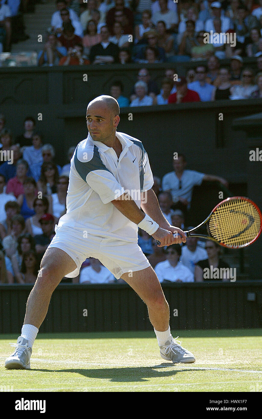 ANDRE AGASSI WIMBLEDON CHAMPIONSHIPS WIMBLEDON WIMBLEDON LONDON 26 June ...