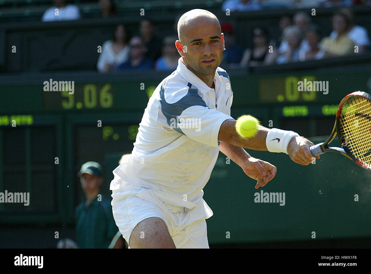 ANDRE AGASSI WIMBLEDON CHAMPIONSHIPS WIMBLEDON WIMBLEDON LONDON 26 June ...