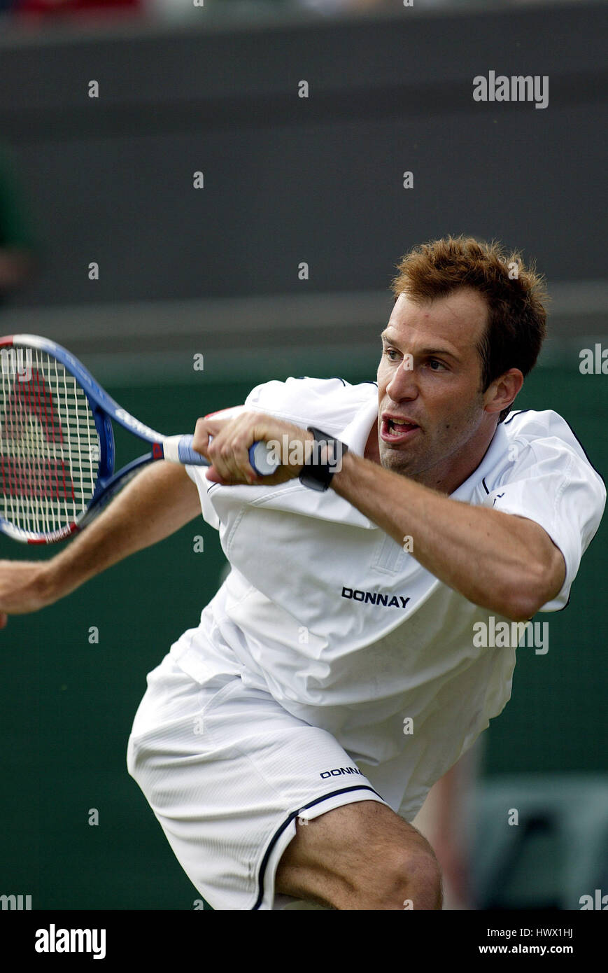 GREG RUSEDSKI WIMBLEDON CHAMPIONSHIPS 24 June 2002 Stock Photo - Alamy