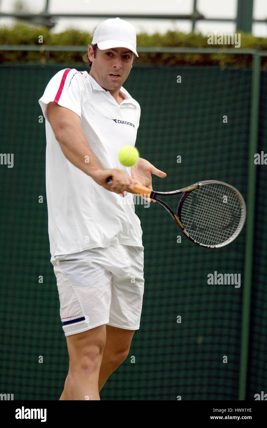 AGUSTIN CALLERI ARGENTINA WIMBLEDON LONDON ENGLAND 25 June 2003 Stock ...
