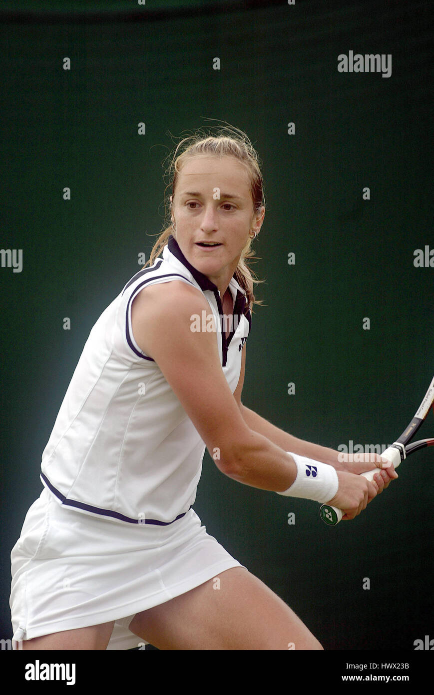 MAGDALENA MALEEVA BULGARIA WIMBLEDON LONDON ENGLAND 25 June 2003 Stock ...