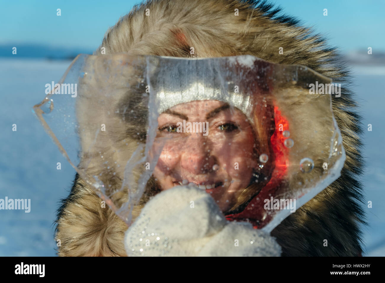 Woman icicle hair hi-res stock photography and images - Alamy