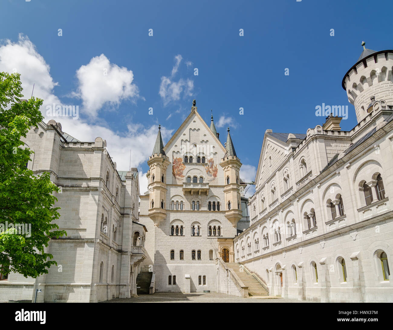 Neuschwanstein Castle is a nineteenth-century Romanesque Revival palace ...