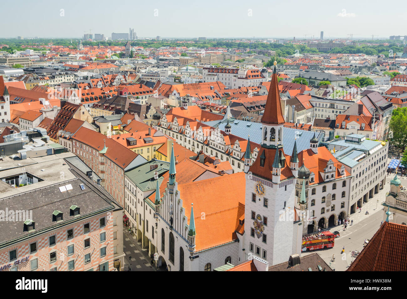 Panorama munich view tower hi-res stock photography and images - Alamy