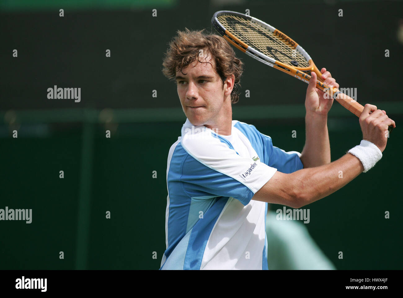 RICHARD GASQUET FRANCE WIMBLEDON LONDON 21 June 2005 Stock Photo - Alamy