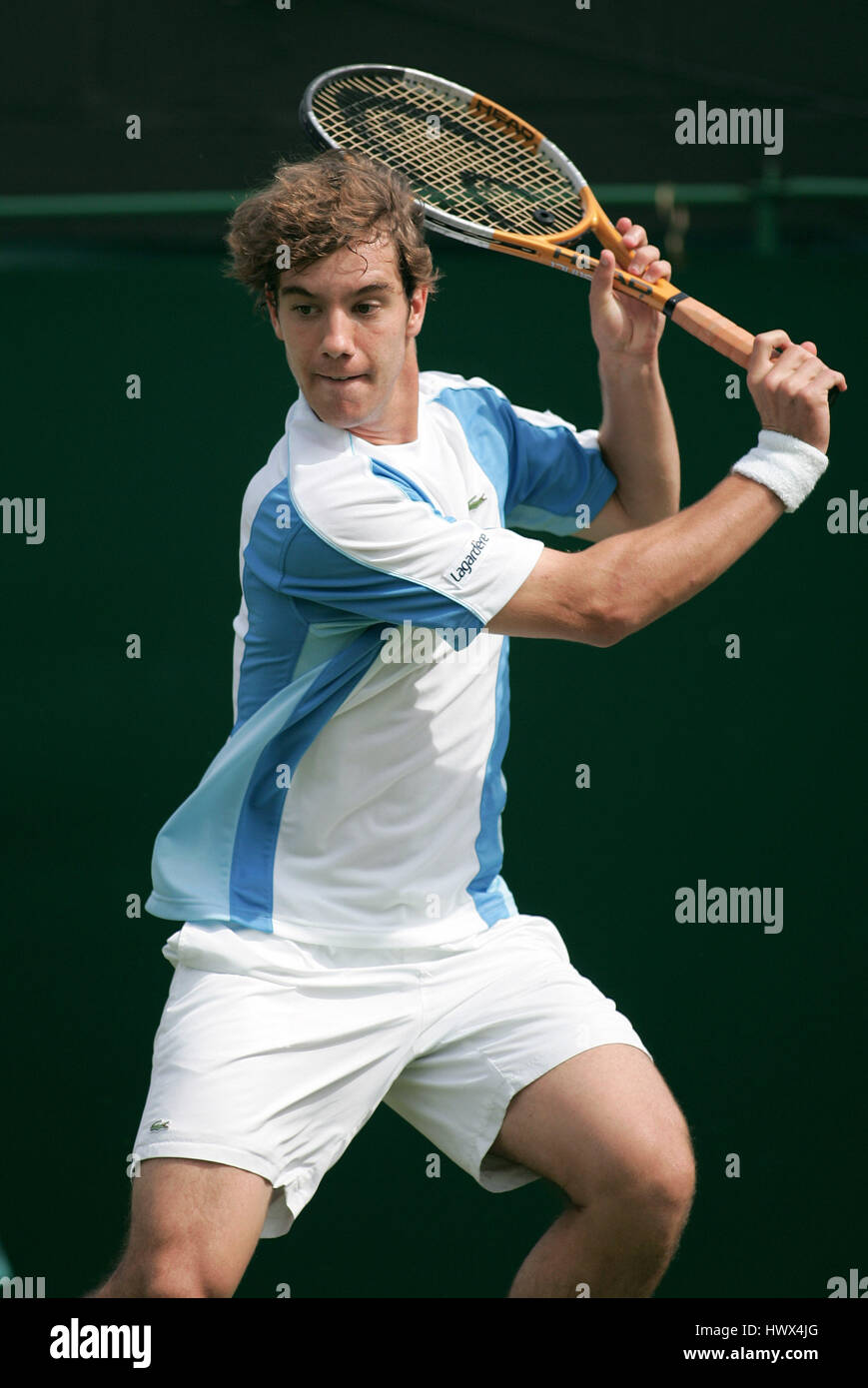 RICHARD GASQUET FRANCE WIMBLEDON LONDON 21 June 2005 Stock Photo - Alamy