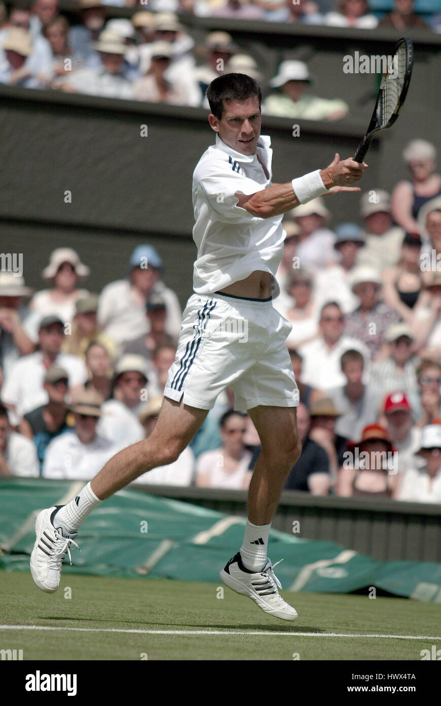 TIM HENMAN GREAT BRITAIN WIMBLEDON LONDON 21 June 2005 Stock Photo - Alamy
