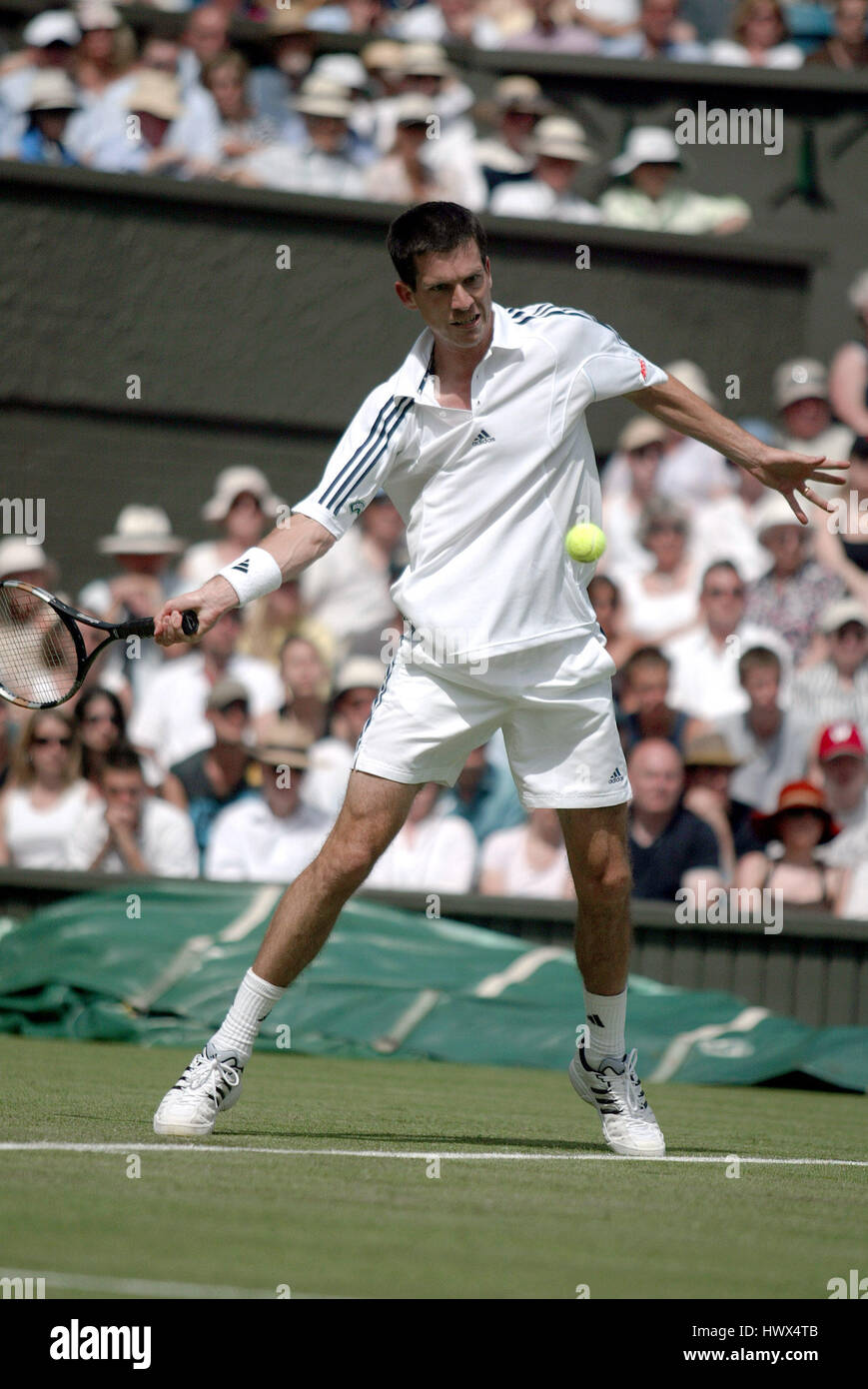 TIM HENMAN GREAT BRITAIN WIMBLEDON LONDON 21 June 2005 Stock Photo - Alamy