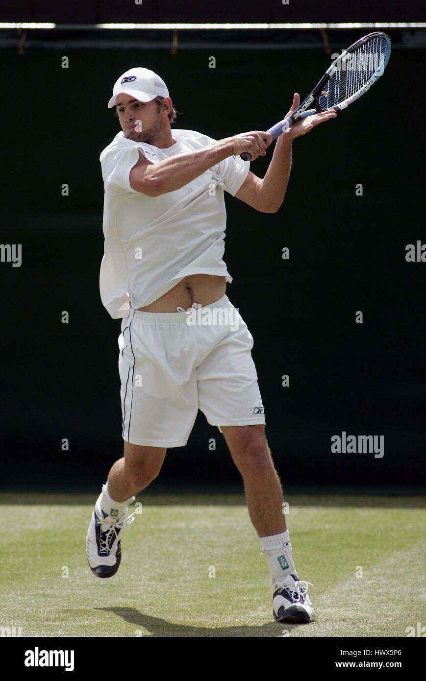 ANDY RODDICK WIMBLEDON CHAMPIONSHIPS 2004 WIMBLEDON LONDON ENGLAND 25 ...