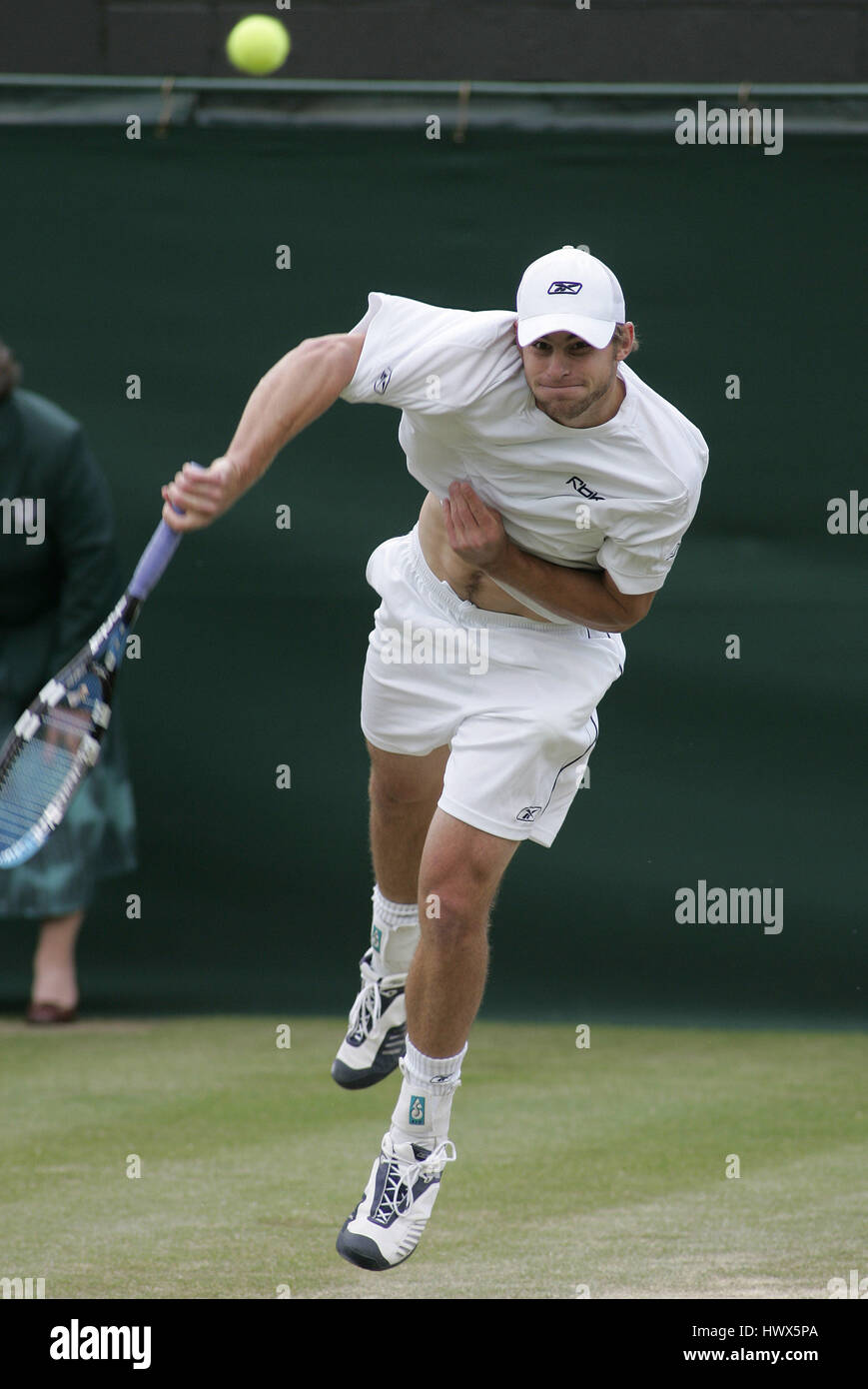 ANDY RODDICK WIMBLEDON CHAMPIONSHIPS 2004 WIMBLEDON LONDON ENGLAND 25 ...