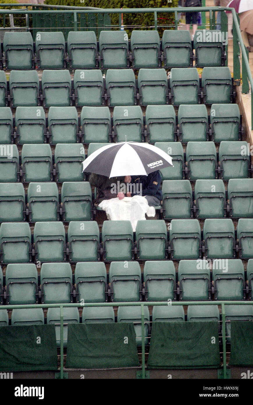 RAINY DAY WIMBLEDON CHAMPIONSHIPS 2004 WIMBLEDON LONDON ENGLAND 23 June ...