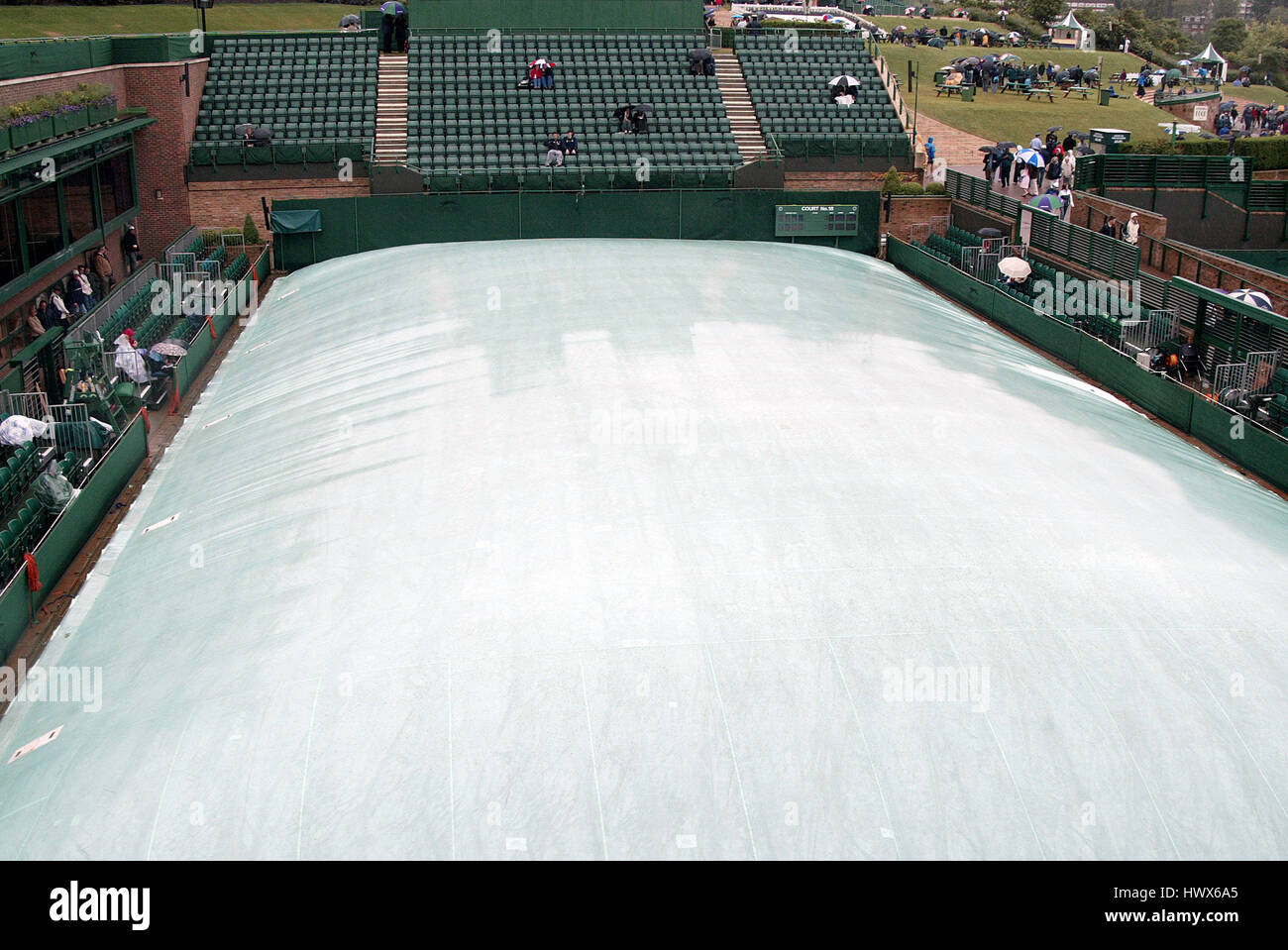 RAINY DAY WIMBLEDON CHAMPIONSHIPS 2004 WIMBLEDON LONDON ENGLAND 23 June ...