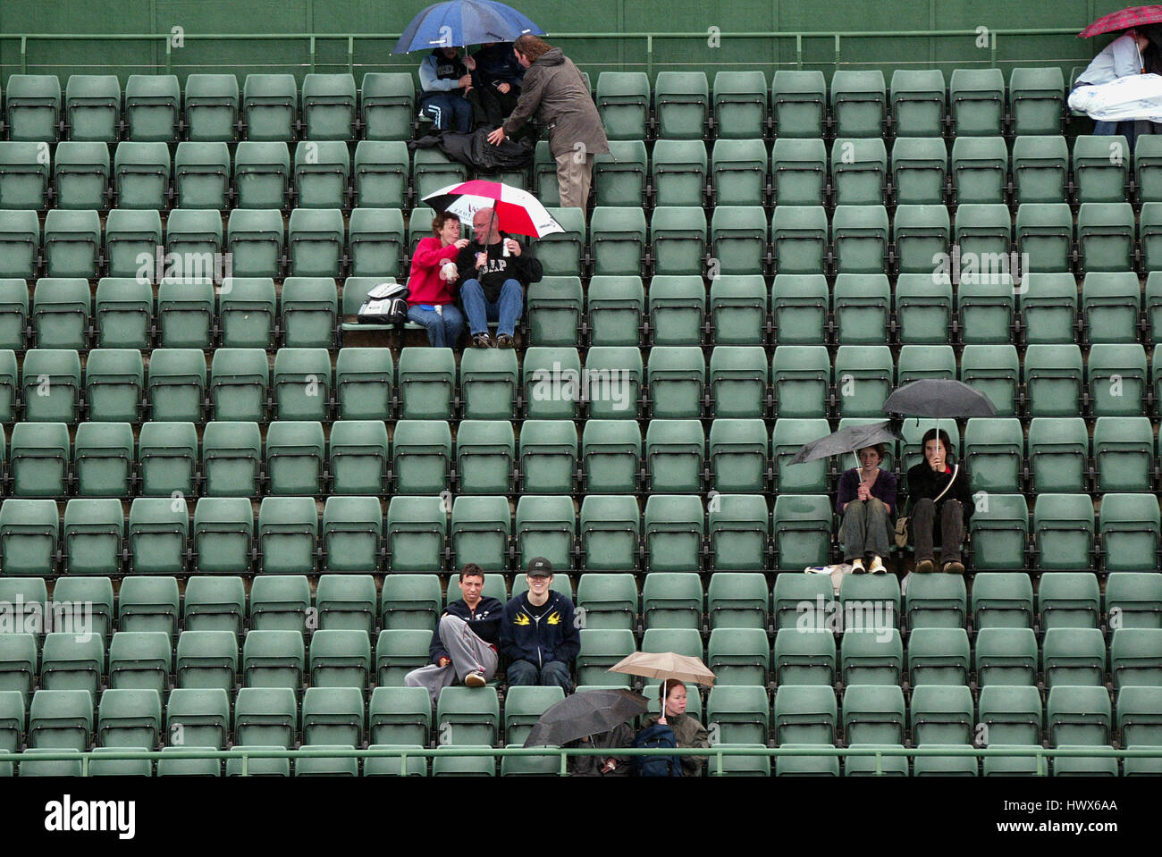 RAINY DAY WIMBLEDON CHAMPIONSHIPS 2004 WIMBLEDON LONDON ENGLAND 23 June ...