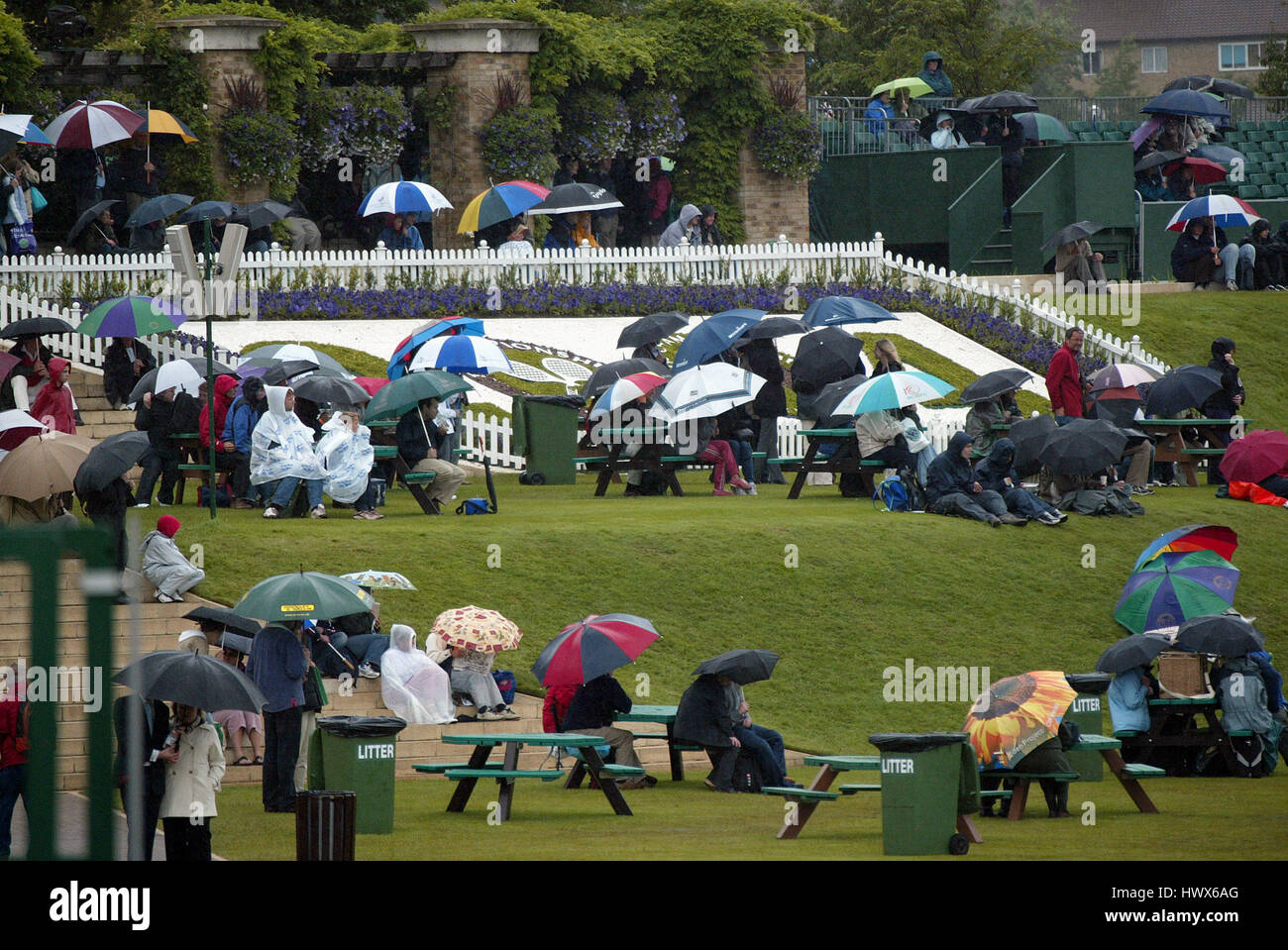 RAINY DAY WIMBLEDON CHAMPIONSHIPS 2004 WIMBLEDON LONDON ENGLAND 23 June ...