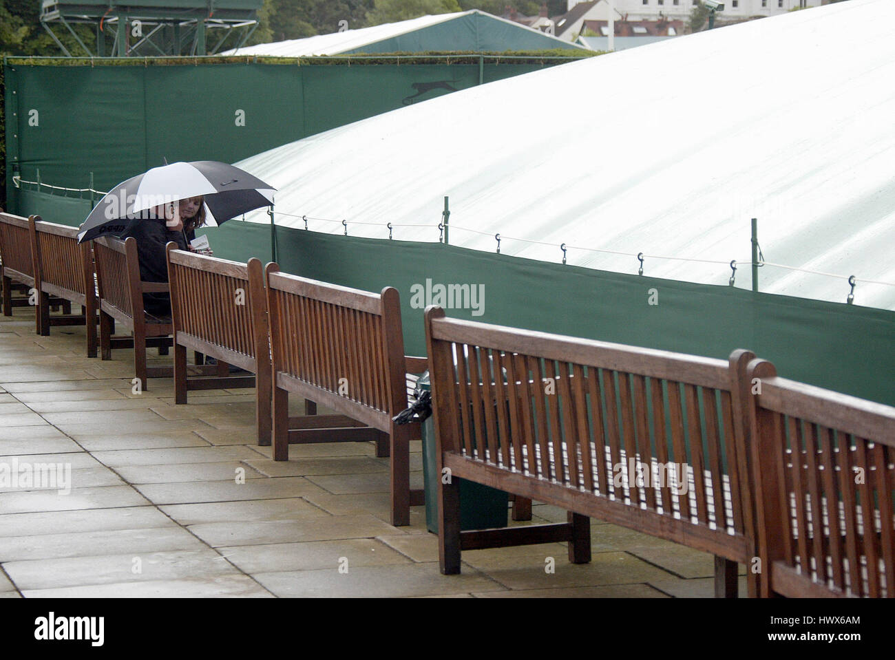 RAINY DAY WIMBLEDON CHAMPIONSHIPS 2004 WIMBLEDON LONDON ENGLAND 23 June ...