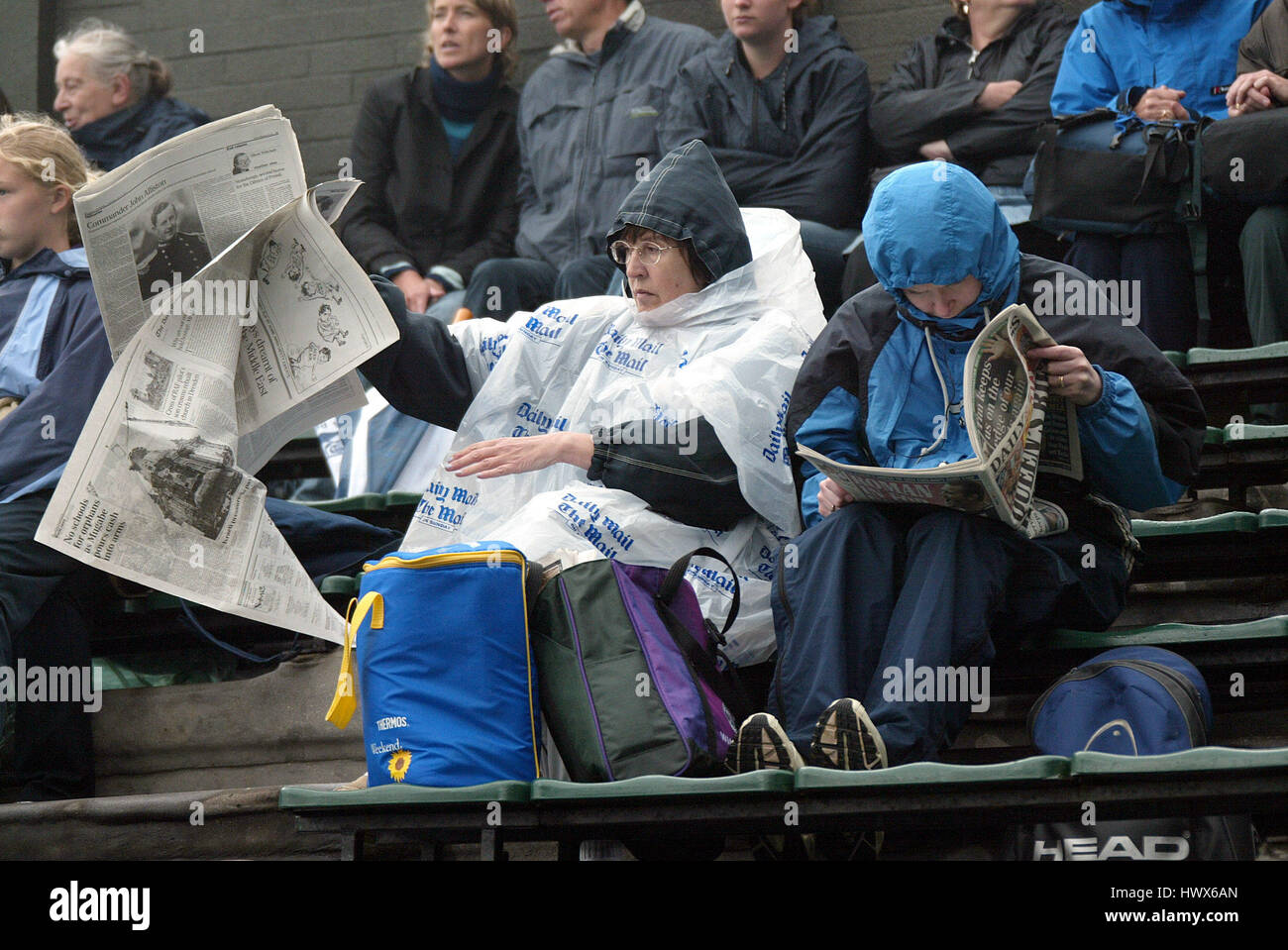 RAINY DAY WIMBLEDON CHAMPIONSHIPS 2004 WIMBLEDON LONDON ENGLAND 23 June ...