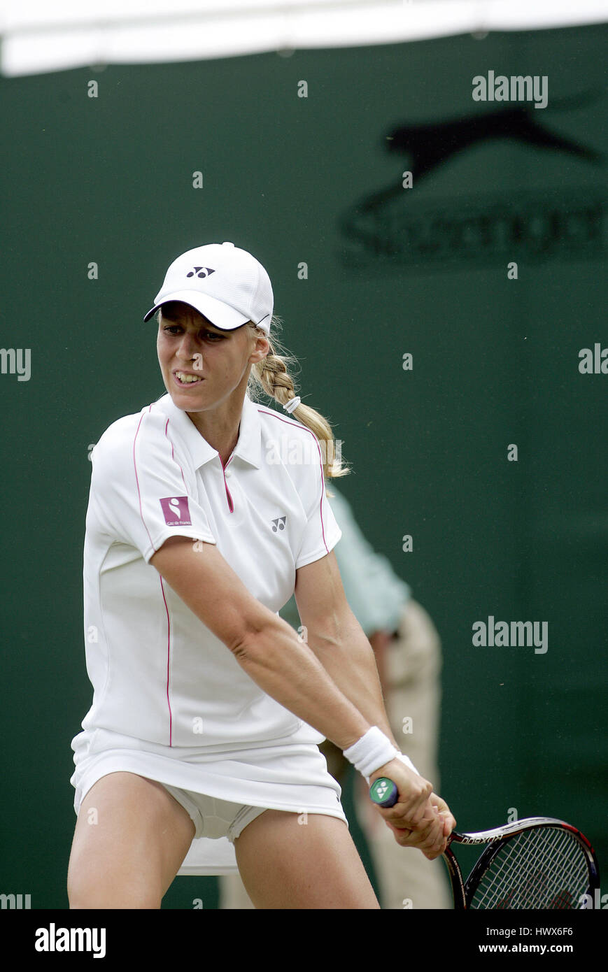 ELENA DEMENTIEVA WIMBLEDON CHAMPIONSHIPS 2004 WIMBLEDON LONDON ENGLAND ...