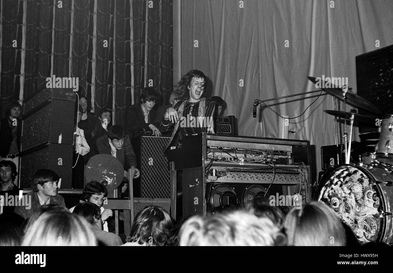 THE NICE: Keith Emerson performs with UK progressive rock band The Nice in the Anson Rooms ...