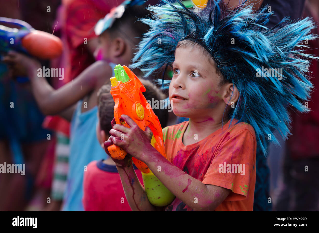 Goa Carnival, India- 25th Feb 2017. Grand Parade, dancing in the ...