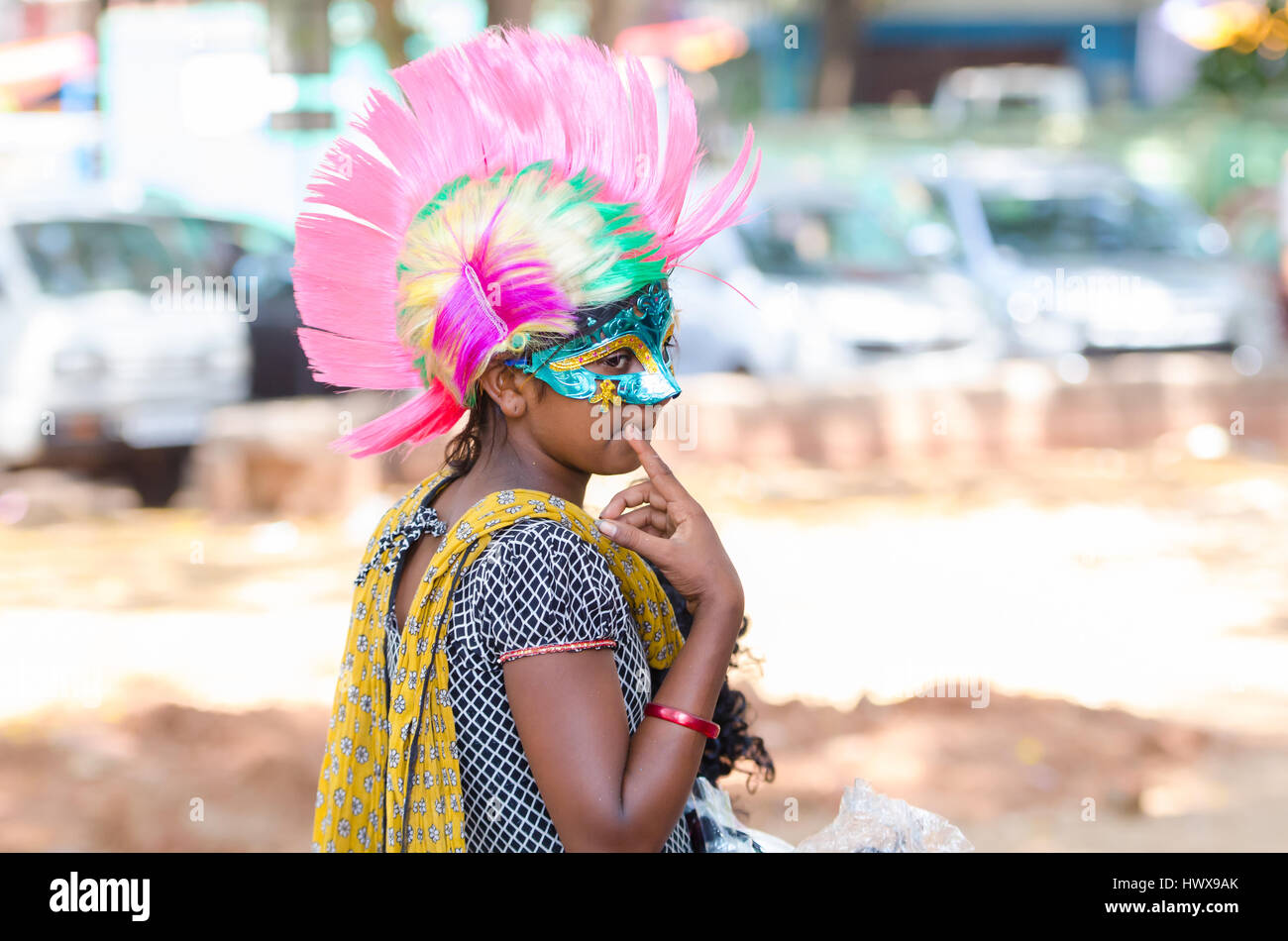 Goa Carnival, India- 25th Feb 2017. Grand Parade, dancing in the ...