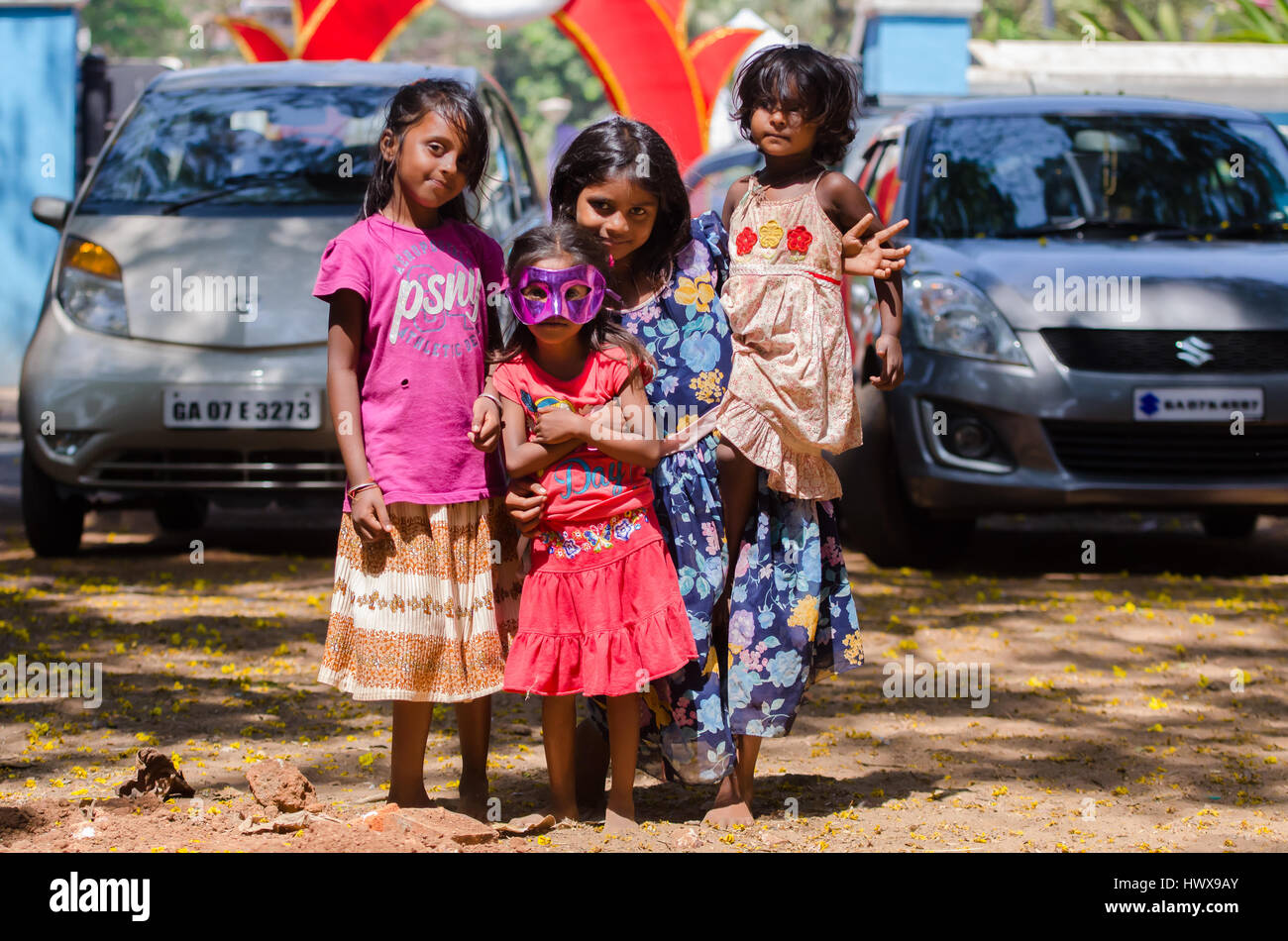 Goa Carnival, India- 25th Feb 2017. Grand Parade, dancing in the ...