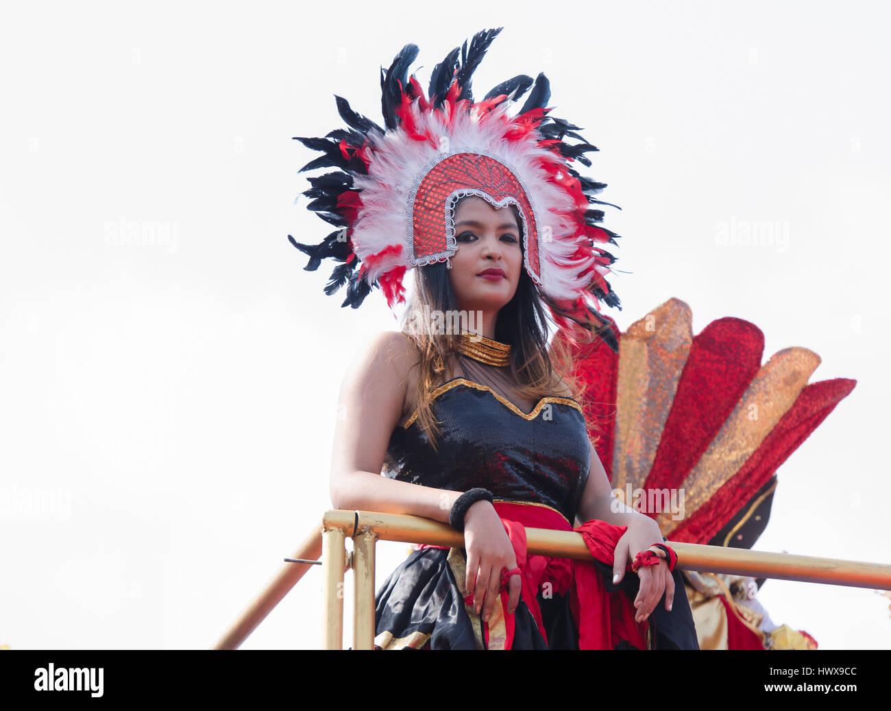 Goa Carnival, India- 25th Feb 2017. Grand Parade, dancing in the ...