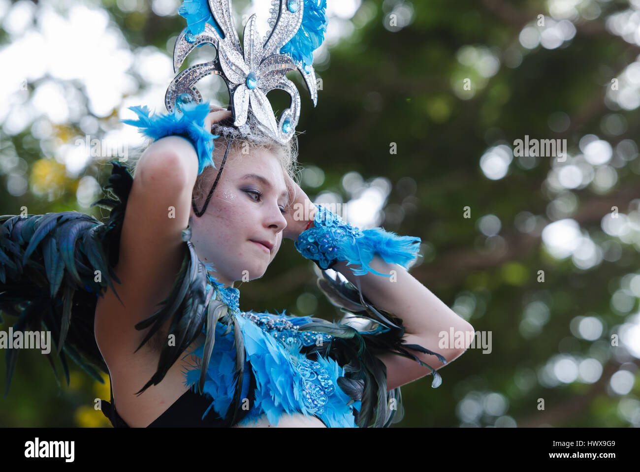 Goa Carnival, India- 25th Feb 2017. Grand Parade, dancing in the ...