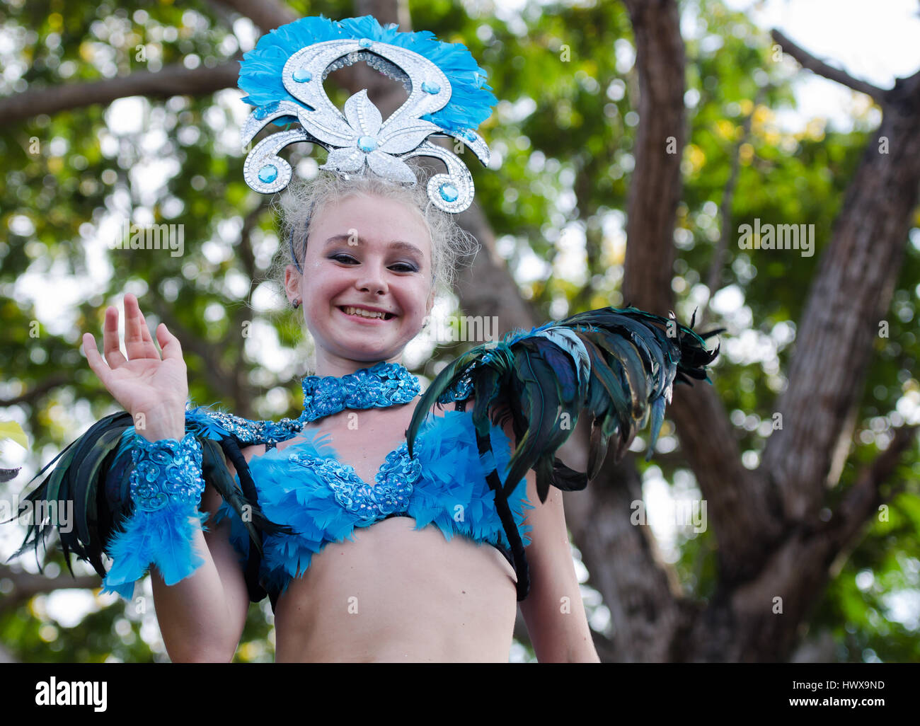 Goa Carnival, India- 25th Feb 2017. Grand Parade, dancing in the ...