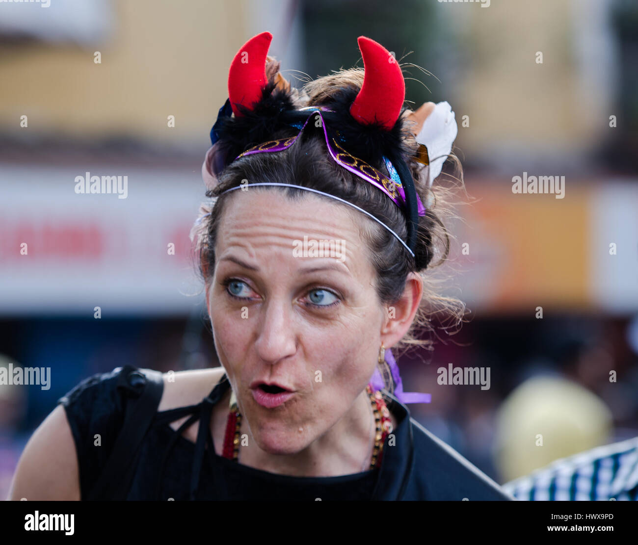 Goa Carnival, India- 25th Feb 2017. Grand Parade, dancing in the ...