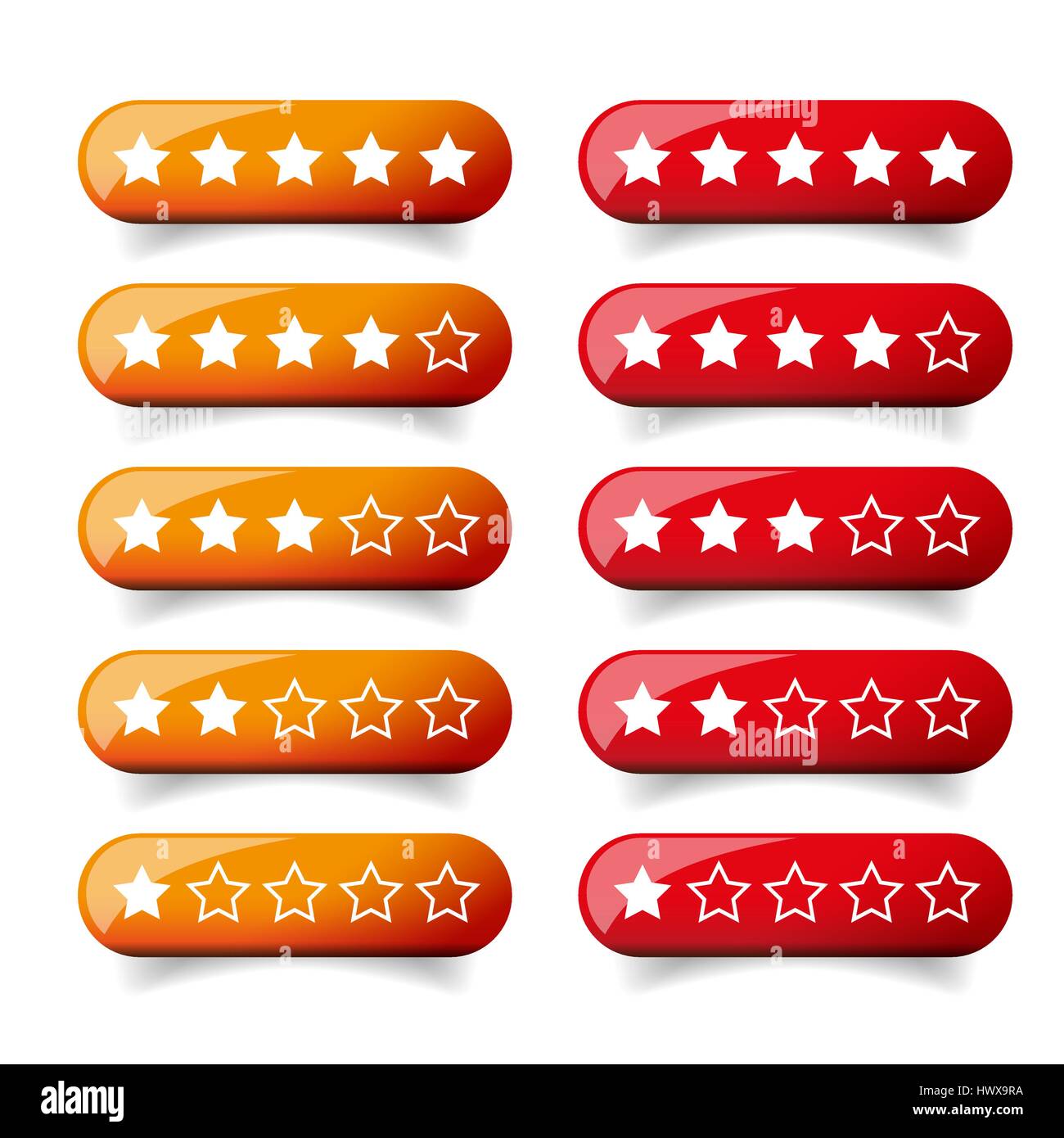Review Star button vector Stock Vector Image & Art - Alamy