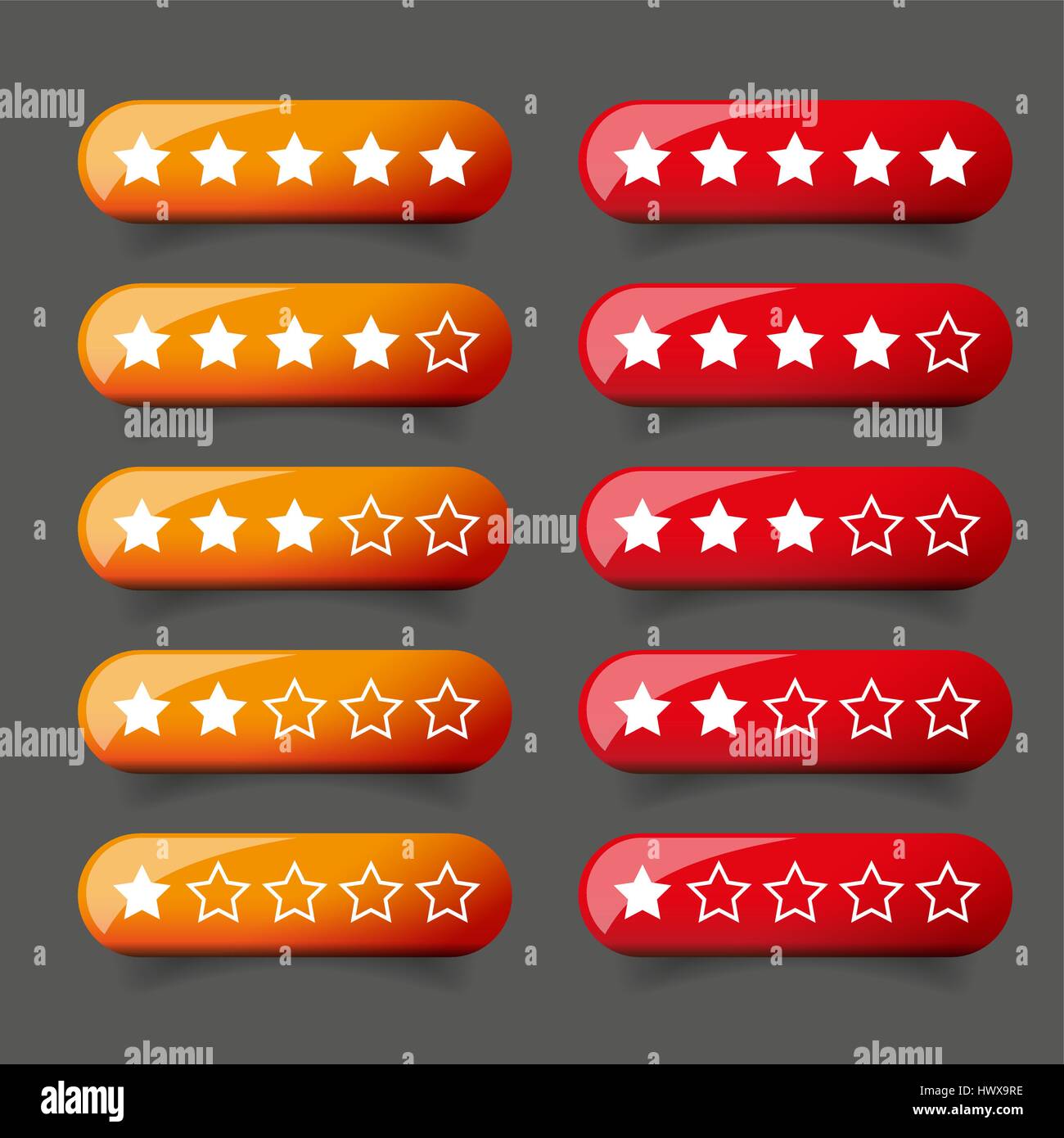 Review Star button vector Stock Vector Image & Art - Alamy