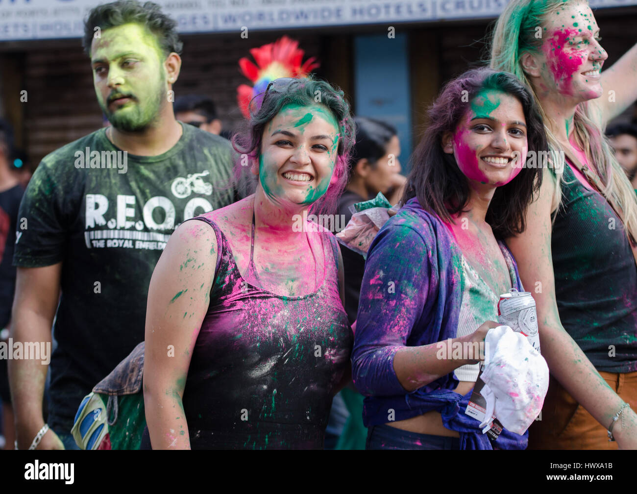 Goa Carnival, India- 25th Feb 2017. Grand Parade, dancing in the ...