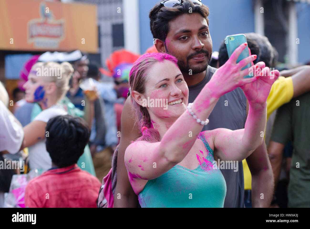 Goa Carnival, India- 25th Feb 2017. Grand Parade, dancing in the ...