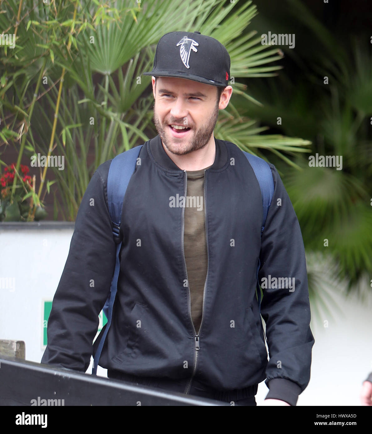 Danny Miller outside ITV Studios Featuring: Danny Miller Where: London ...