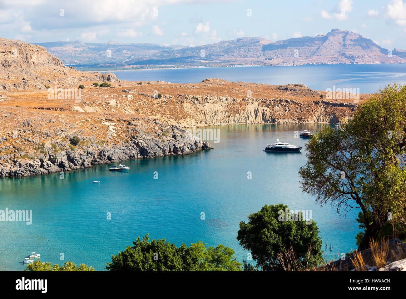 The view of Rhodes, Greece Stock Photo - Alamy