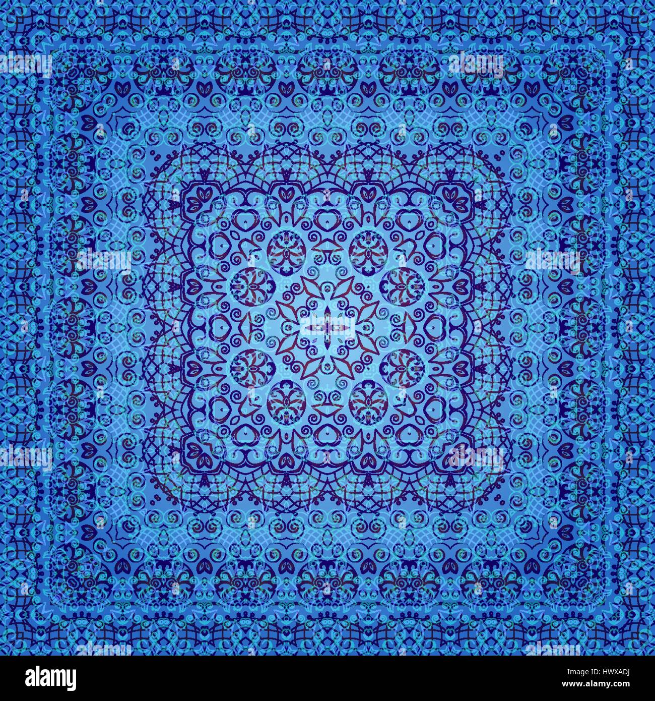 Blue square outline pattern hi-res stock photography and images - Alamy