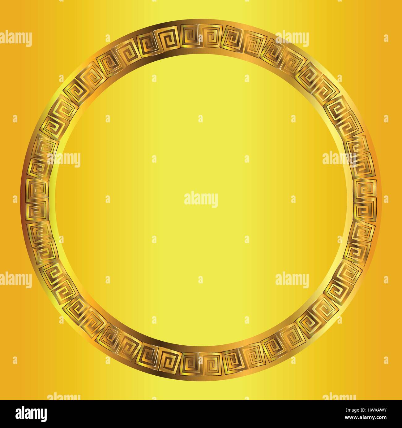 A golden circular pattern in a semi celtic style Stock Vector Image ...
