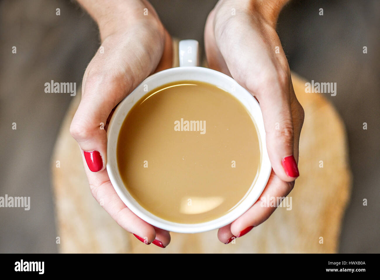 Coffee in woman hands hi-res stock photography and images - Alamy