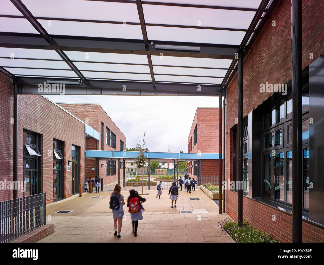 Courtyard. Wembley High Technology College Primary, North Wembley ...