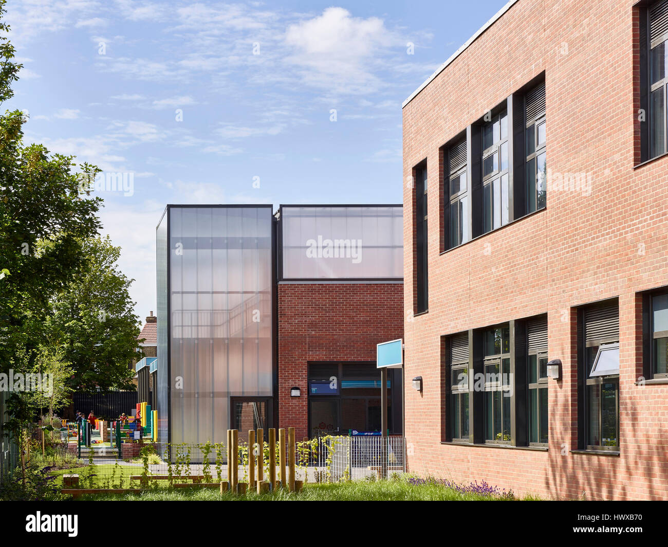 Outdoor play area. Wembley High Technology College Primary, North ...