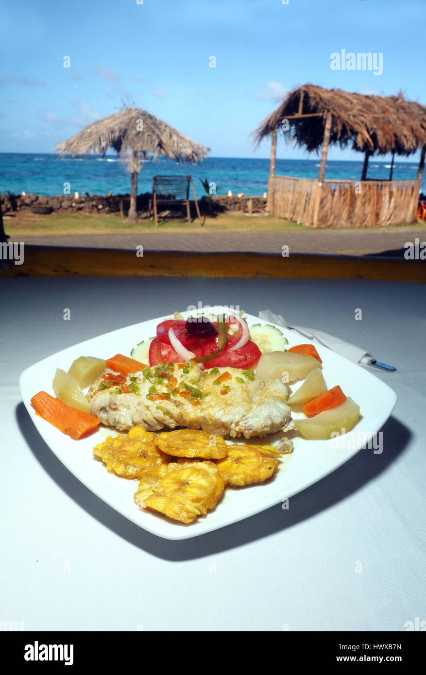 Caribbean fish platter hi-res stock photography and images - Alamy