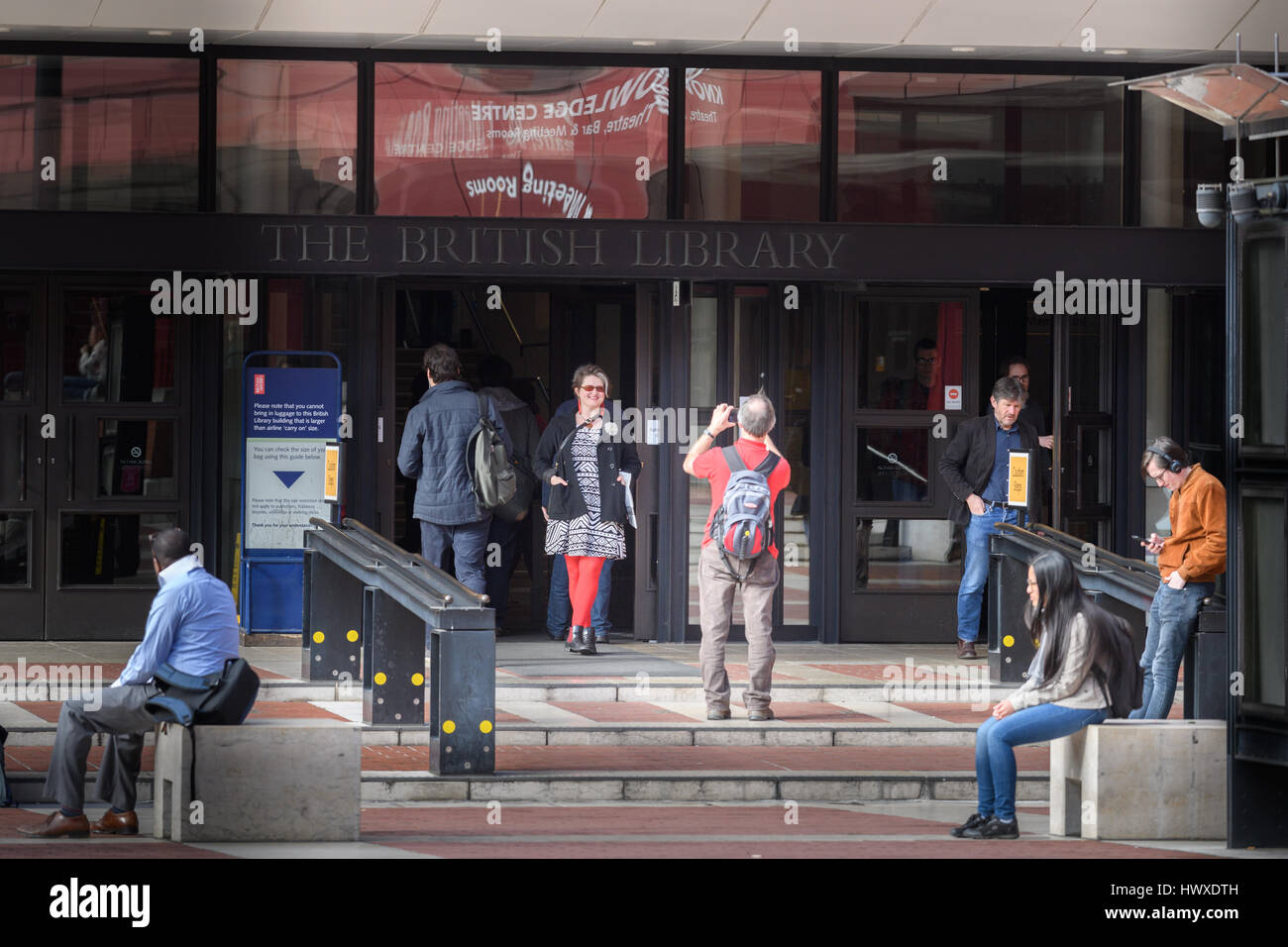 Main entrance to the British library, London Stock Photo - Alamy